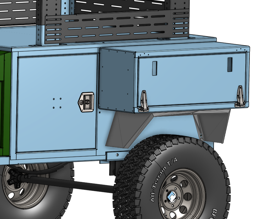 Colt Side Storage Box - Aluminum – Warhorse Overland